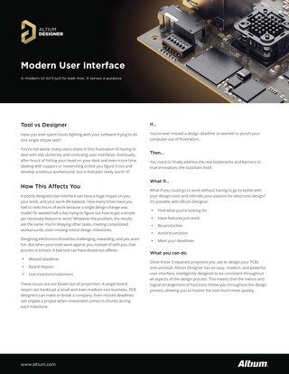 Modern User Interface | Altium