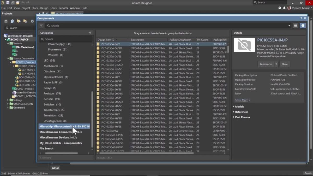 How To - Using File-Based Libraries in the New Components Panel | Altium