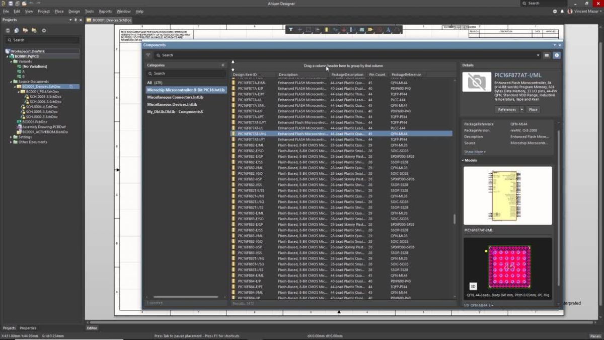 How to Set Up Custom Grouping in Components Panel in Altium Designer 19