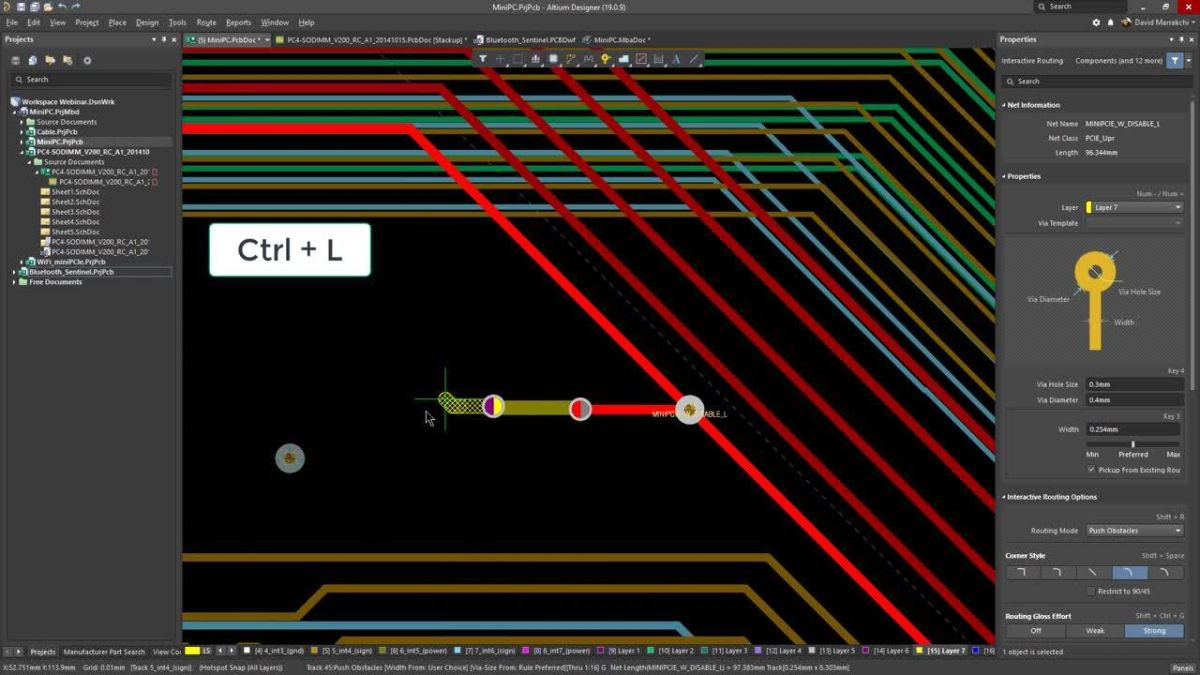 How to Switch Layers During Routing in Altium Designer 19
