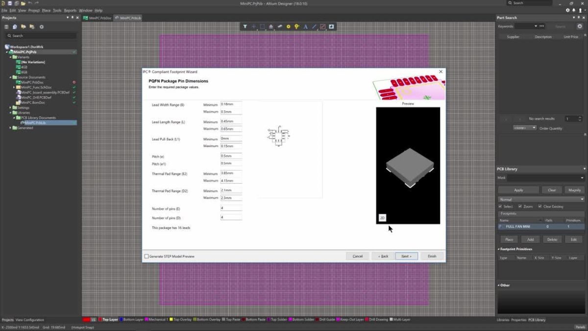 IPC Compliant Footprint Wizard | Altium