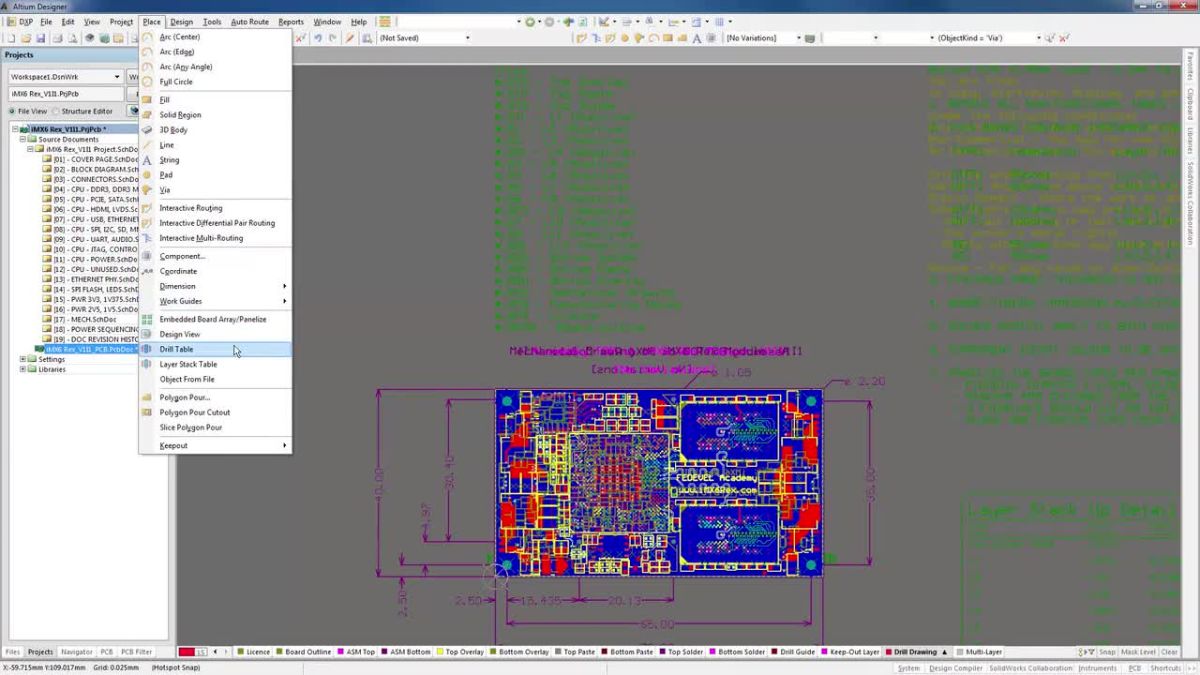 Live Drill Drawing - Features | Altium