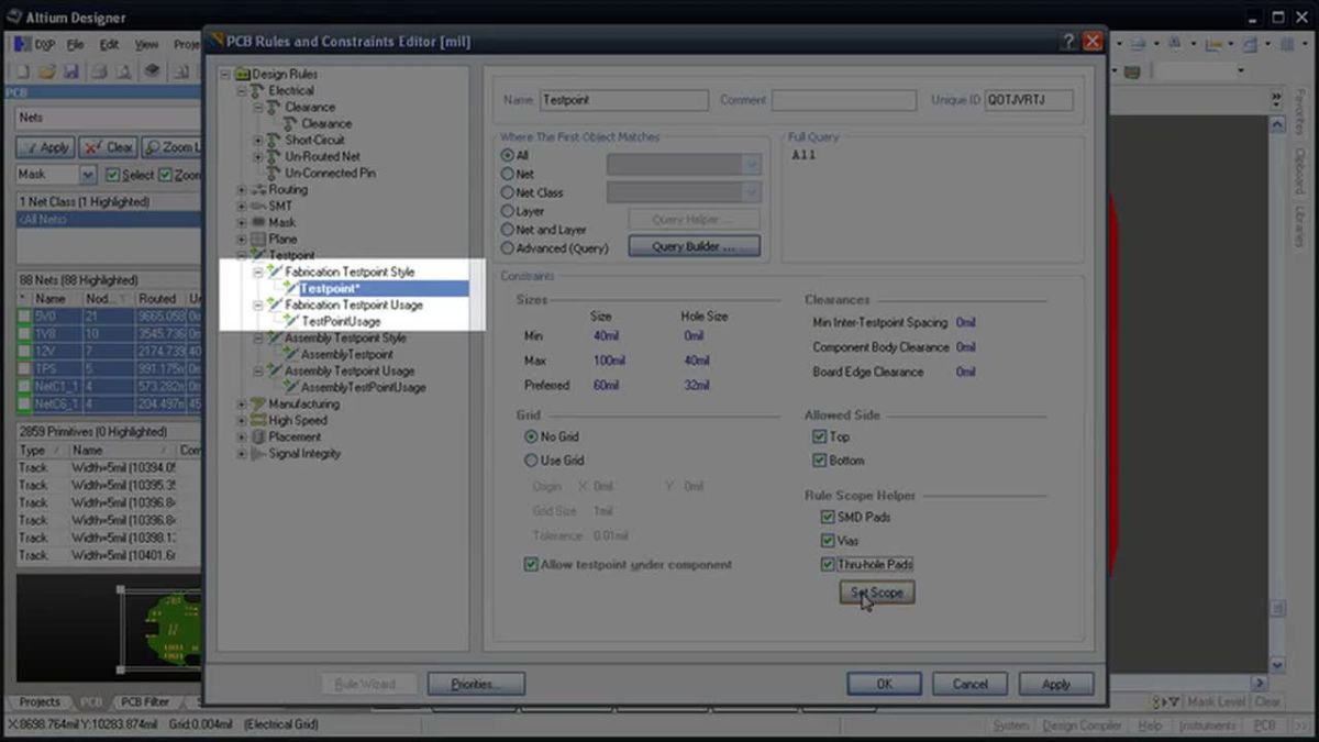 Testpoints : Testpoint Manager - Features | Altium