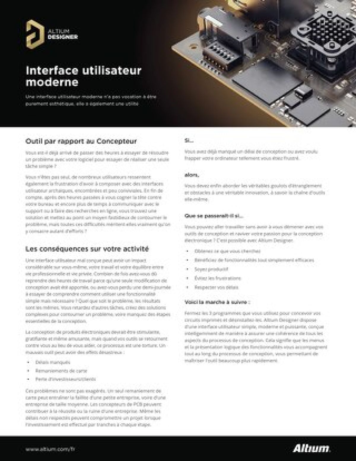 Interface utilisateur moderne | Altium