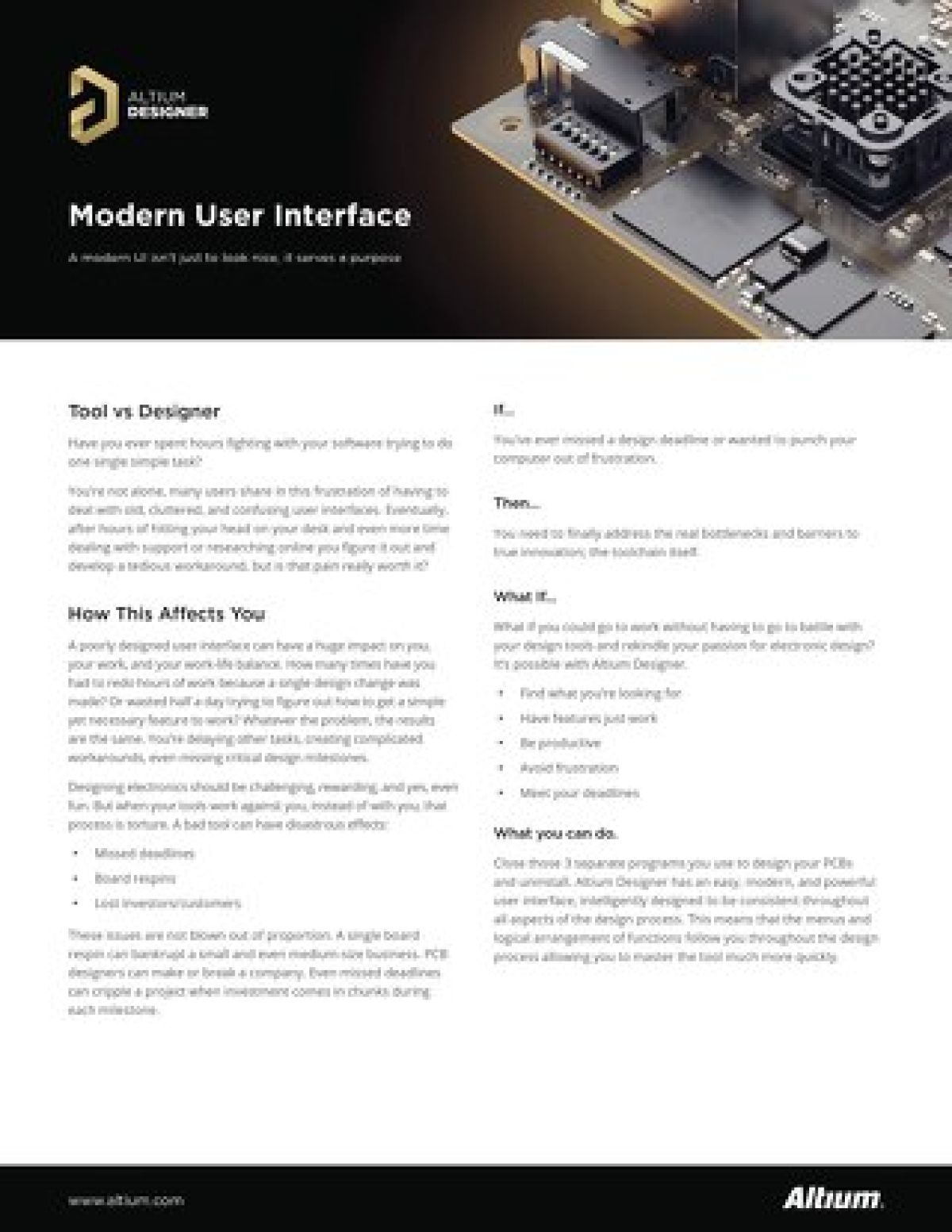 Modern User Interface | Altium