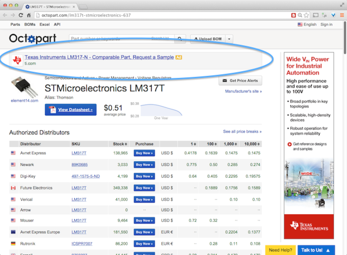 Octopart Sponsored Results | Altium