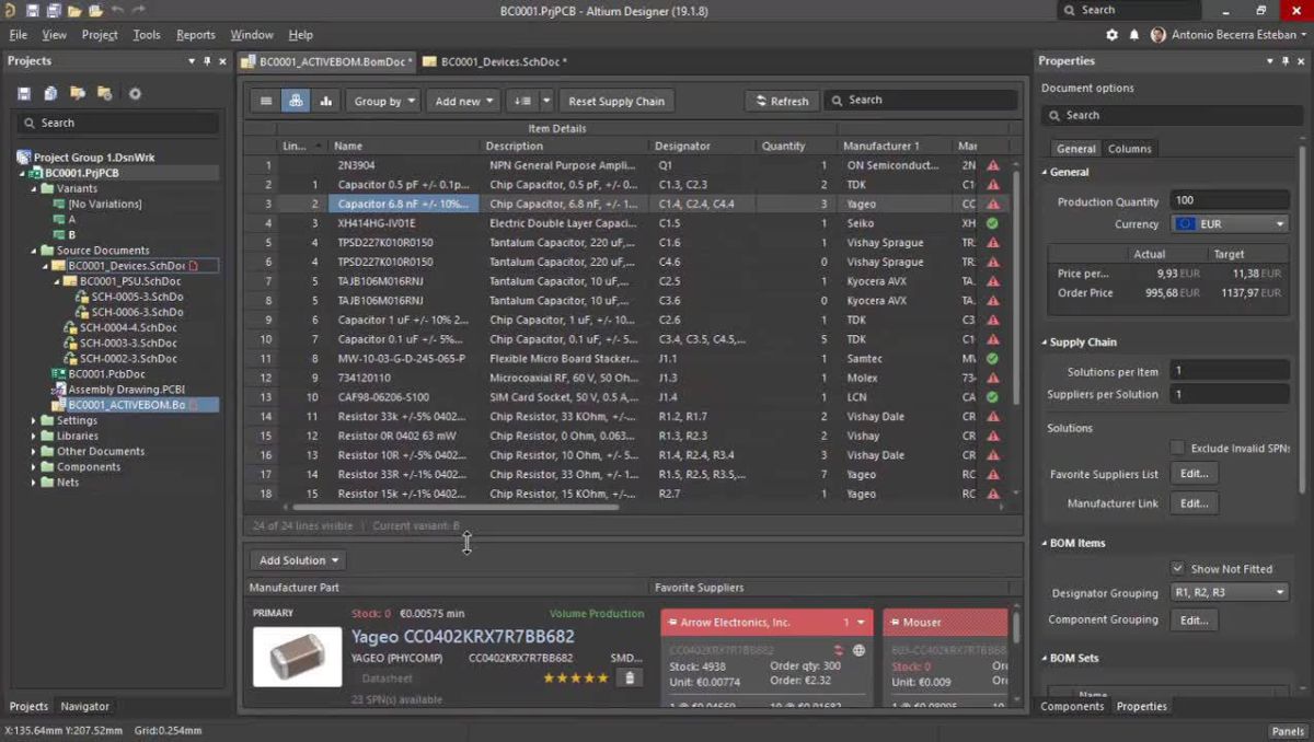 Beneficios Clave de Usar Active BOM | Altium